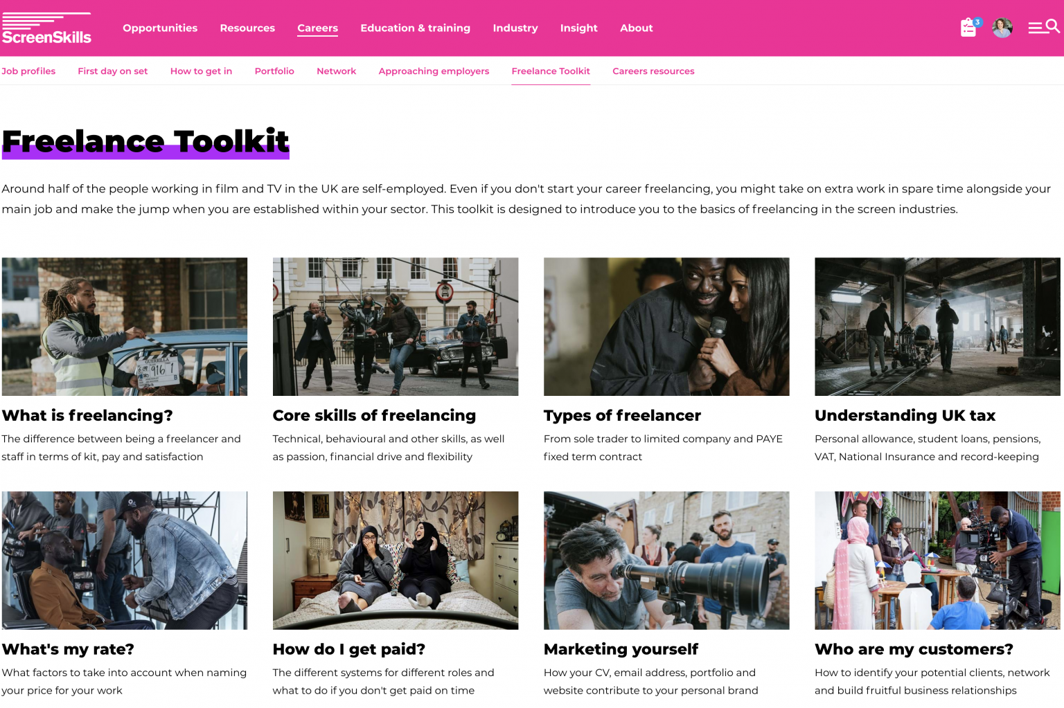 ScreenSkills - The Freelance Toolkit | Alison Grade